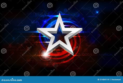 Abstract American Flag Background Stock Vector Illustration Of