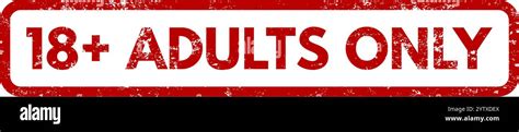 Adults Only 18 Plus Age Restriction Button Stock Vector Image And Art Alamy