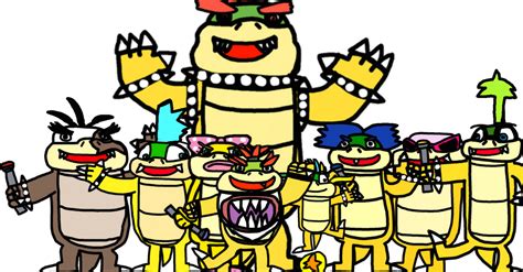 Bowser Bowser Jr And The Koopalings By Dragongirlroar On Deviantart