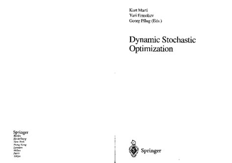 Pdf Stochastic Optimization Of Risk Functions Via Parametric Smoothing