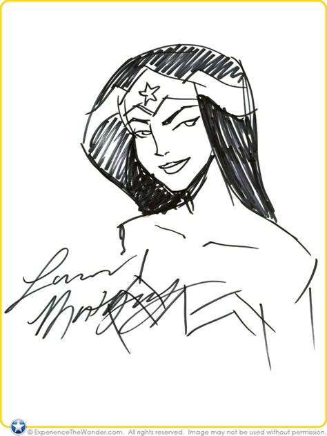 Dc Universe Animated Original Movie Wonder Woman Sketch By Lauren