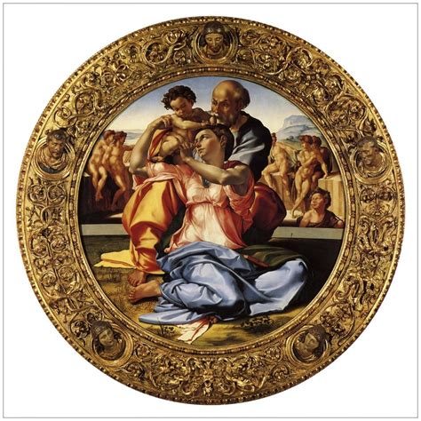 Michelangela The Doni Tondo 3 By Michelangelo Paper And Canvas Prints