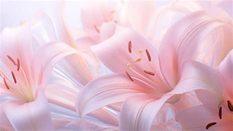 Macro Pink Lillies Stock Illustration Illustration Of Lilies 328746318