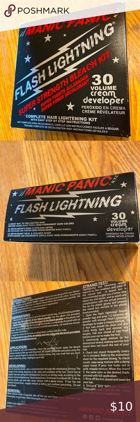 Manic Panic Flash Lightning 30 Volume Bleach Kit Manic Panic How To