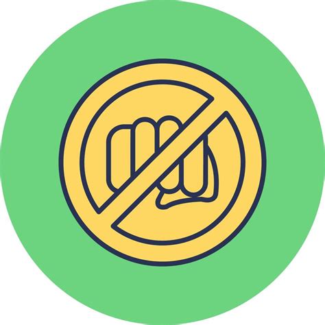 No Assaulting Vector Icon 22081260 Vector Art At Vecteezy