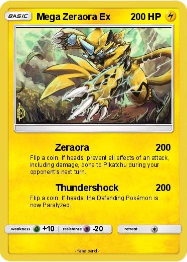 Pokémon Mega Zeraora Ex 1 1 Zeraora My Pokemon Card
