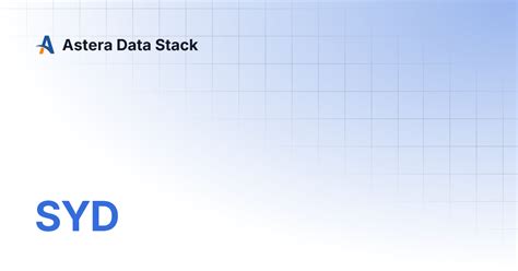 Syd Astera Data Stack
