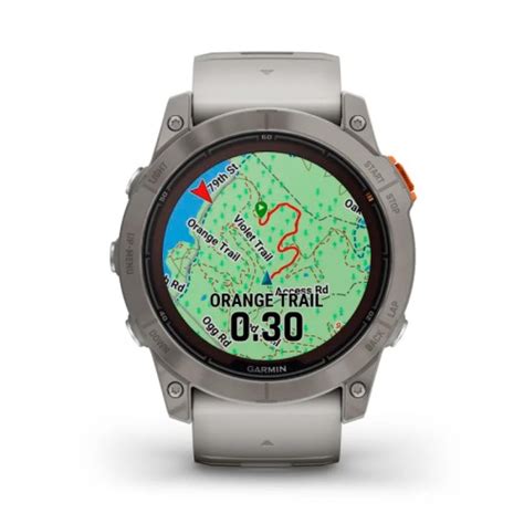 Reloj Garmin F Nix X Pro Zafiro Solar Titanio Naranja Mm