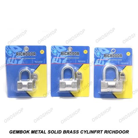 Jual Gembok Metal Solid Brass Cylinder Richdoor 40 Mm Jakarta Barat Ono Shop Tokopedia