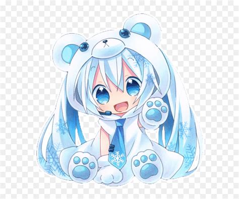 Polar Bear Anime Girl Hd Png Download Vhv