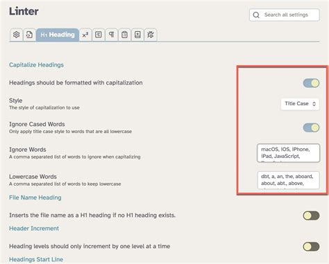 Linter For Titlecasing Headers In Obsidian