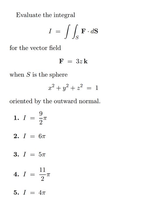 Solved Evaluate The Integral F DS For The Vector Field When Chegg