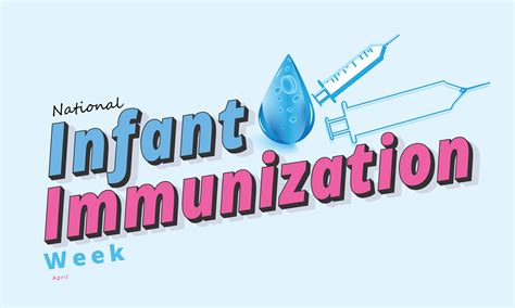 National Infant Immunization Week Background Banner Card Poster
