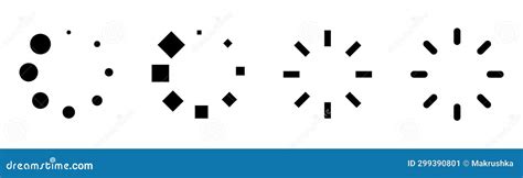 Loading Indicator Progress Bar Symbol Loading Circle Set Download