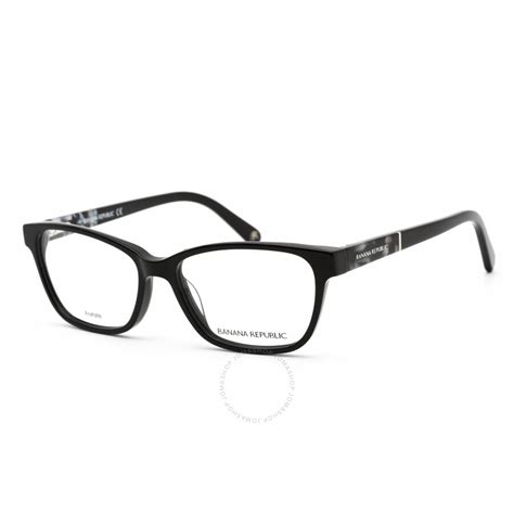 Banana Republic Ladies Black Rectangular Eyeglass Frames Clare08070051
