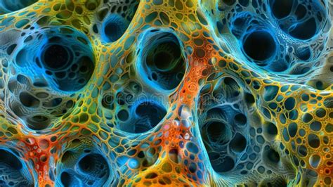 An Electron Microscope Image Of Cells From A Cheetah Capturing Their