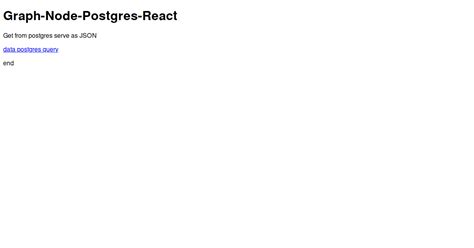 Graph Node Postgres Codesandbox