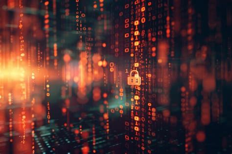 the code within binary digital backgrounds premium ai generated image