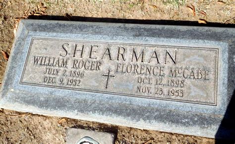 Florence Maria Mccabe Shearman 1898 1953 Find A Grave Memorial