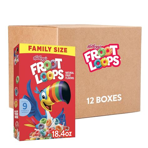 Kellogg S Froot Loops Breakfast Cereal Fruit Flavored