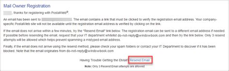 Resending Confirmation Messages