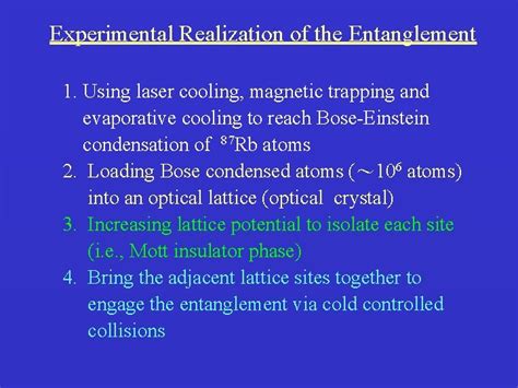 Quantum Entanglement Of Rb Atoms Using Cold Collisions