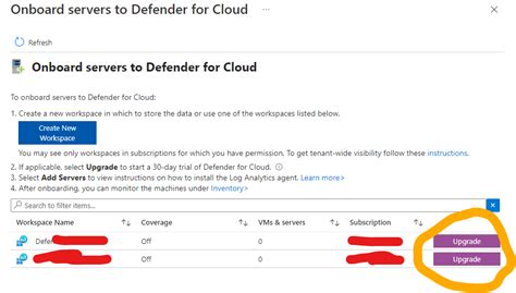 Workspace Requires Upgrade To Add Non Azure Servers Microsoft Community Hub