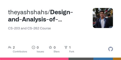 GitHub Theyashshahs Design And Analysis Of Algorithms CS And CS Course