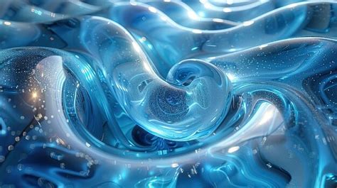 Premium Photo A Blue Translucent Glass Abstract Background