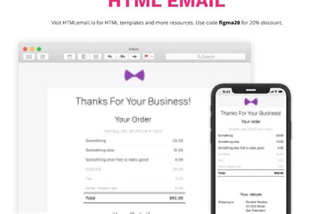 16 free figma templates for email figmafreebie