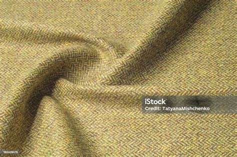 Ttexture 배경 패턴입니다 패브릭 실크 카키색 녹색 필드 회색 황금 올리브 배색 가 까이 서 상위 보기 녹색 올리브 잔디 털이 질감이 나 Backround 클로즈업