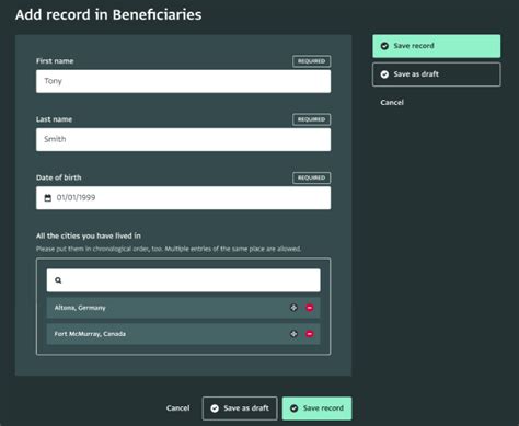 multiple reference field activityinfo information management
