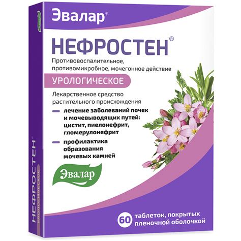 Нефростен Эвалар – серия средств для здоровья почек и мочевыводящих ...