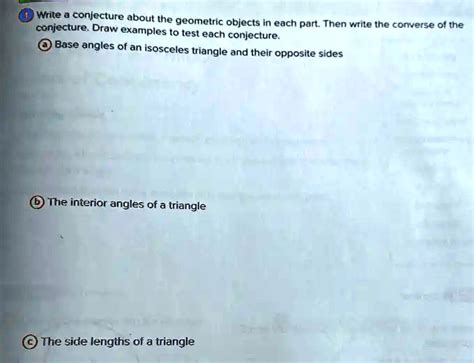 solved write 4enjjecaure about the geometric objects in each part then