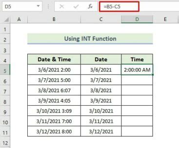 How To Separate Date And Time In Excel Split Date Time Cell Value