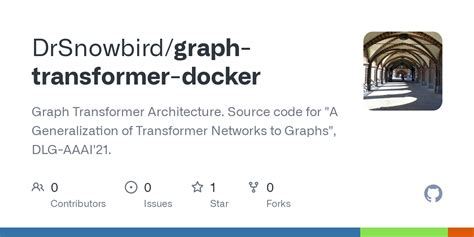 github drsnowbird graph transformer docker graph transformer