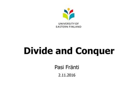 Daa Divide N Conquer Ppt Computing Technology And Computing