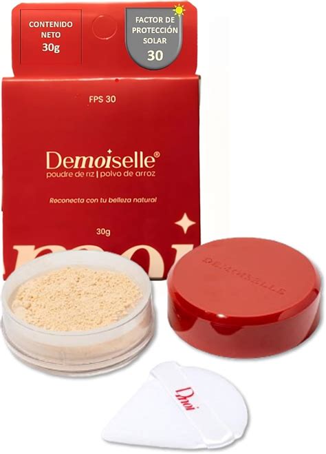 Demoiselle Polvo De Arroz Facial Suelto Traslúcido Claro Rachel Rosa