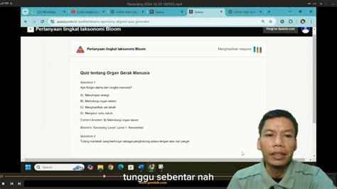 Tutorial membuat kuis di Quizizz menggunakan video pembelajaran di YouTube. - YouTube