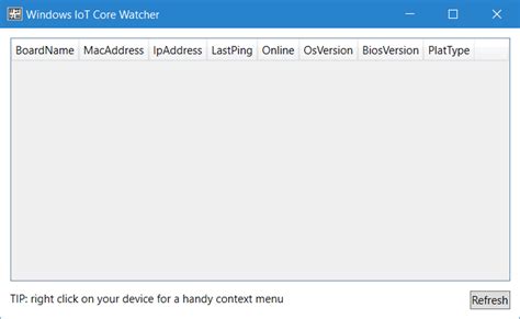 Connecting To A Windows IoT Device