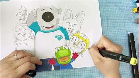 뽀로로와 친구들 그리기 Youtube