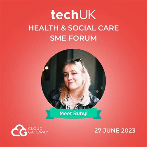 Cloud Gateway On Linkedin Ruby Kuzemko Will Be Attending The Launch Of Techuks Health And Social