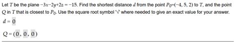solved find the shortest distance
