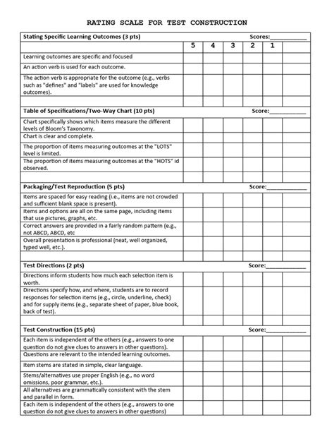 rating scale for test cons 3rd pdf