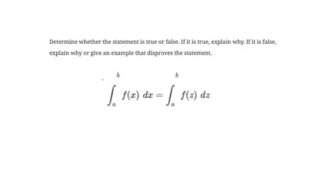 solved determine whether the statement is true or false if