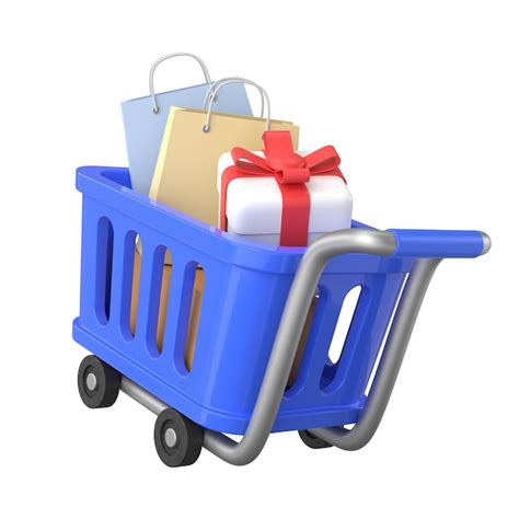 Premium Photo Shopping Cart Shopping Basket 3d Element