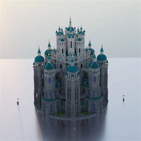 Blender Render Of My Most Recent Castle Build How D I Do R Minecraft