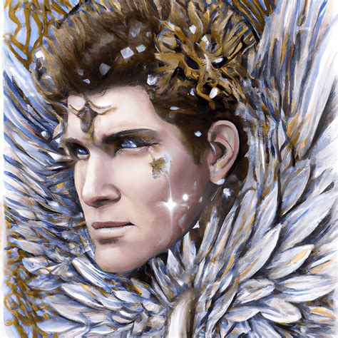 Stunning Male Face Bronze Angel Creative Fabrica