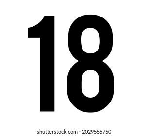 Number Black White Background Stock Illustration