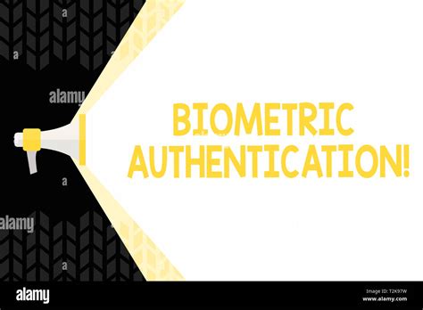 text sign showing biometric authentication business photo showcasing